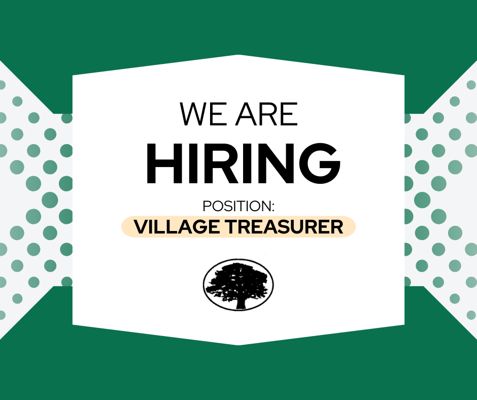 Village Treasurer Job Posting | Poplar Grove, IL